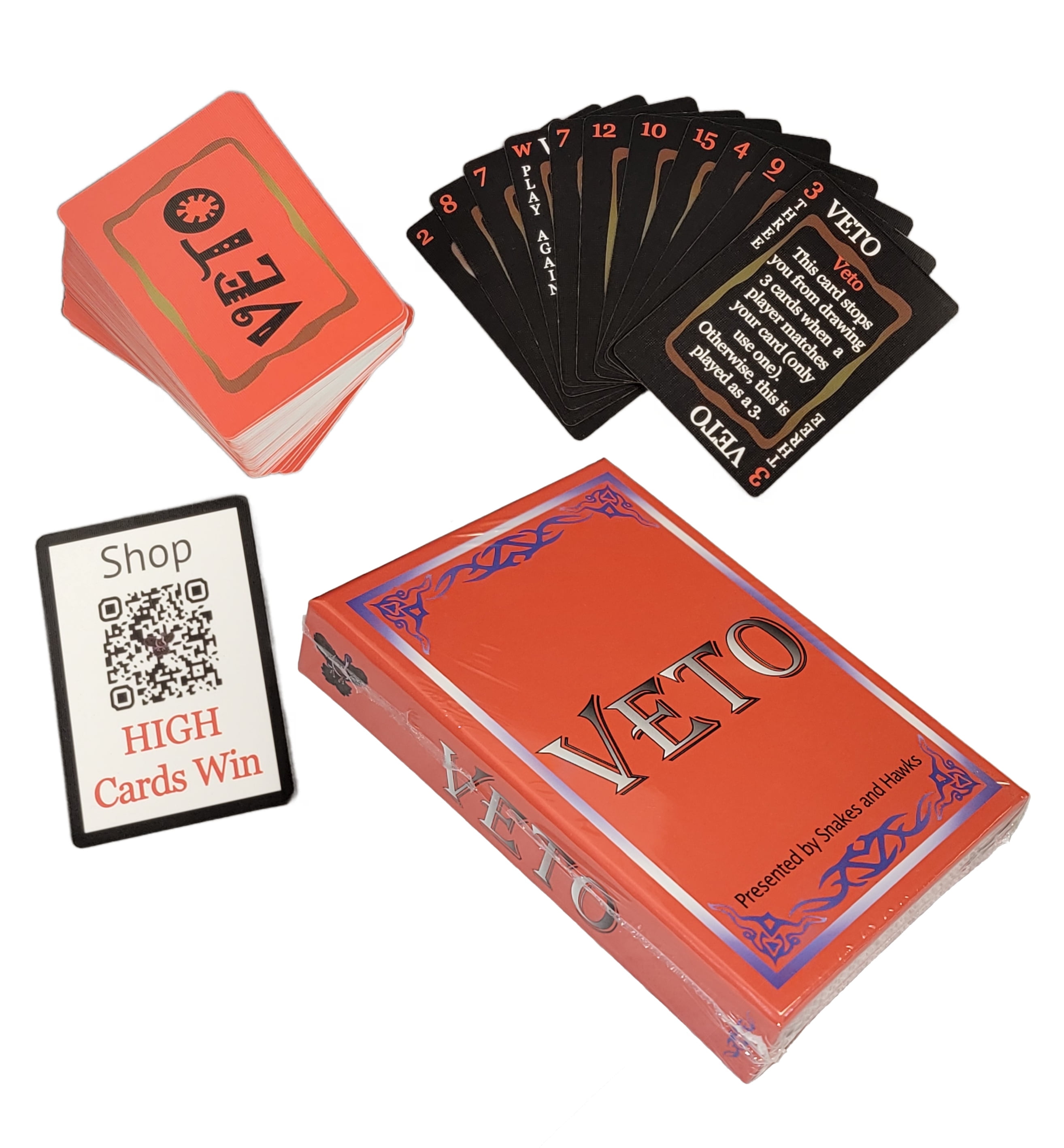 Snakes and Hawks VETO Card Game, Paper, 111 Count - Walmart.com