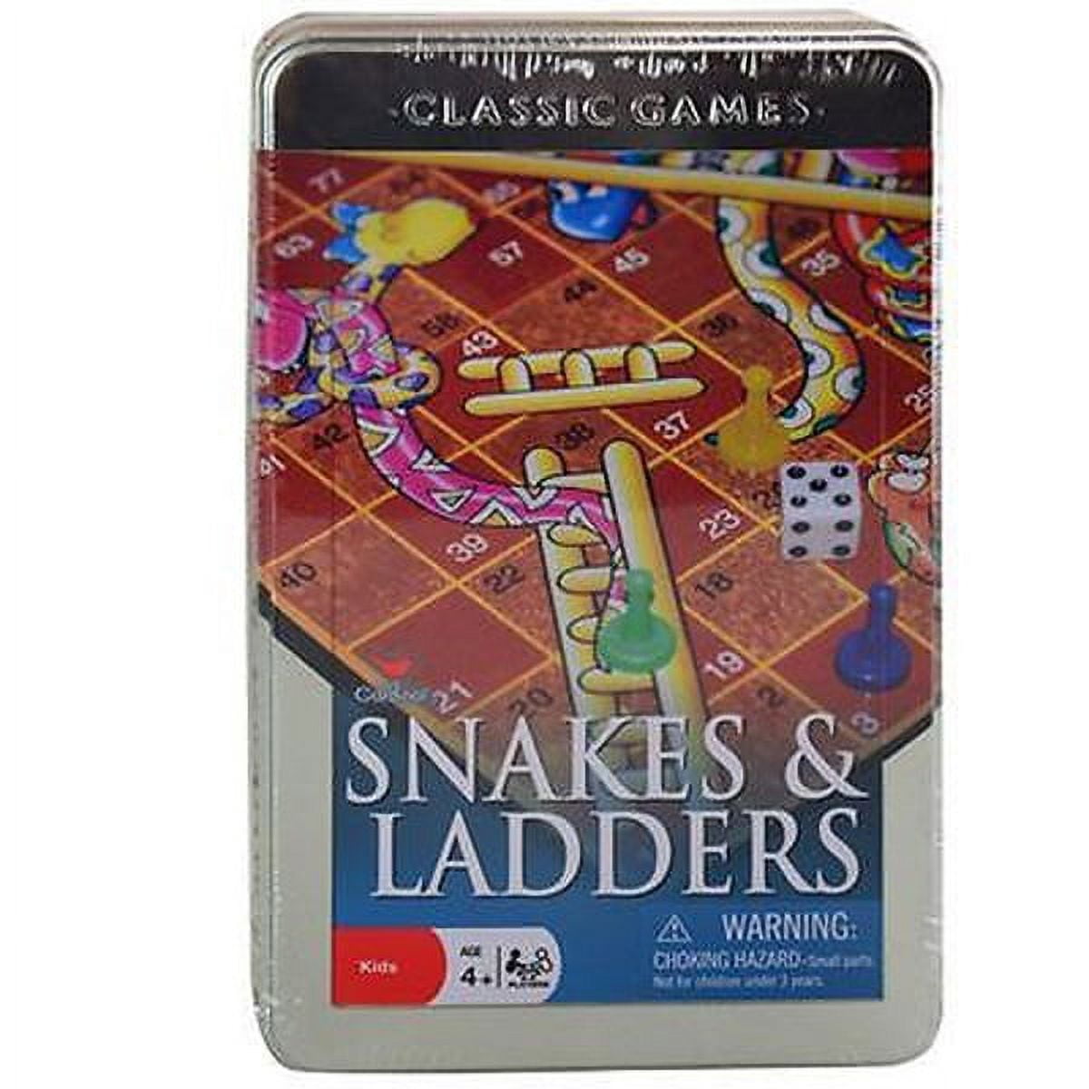 Snakes and Ladders Tin Game Set - Walmart.com