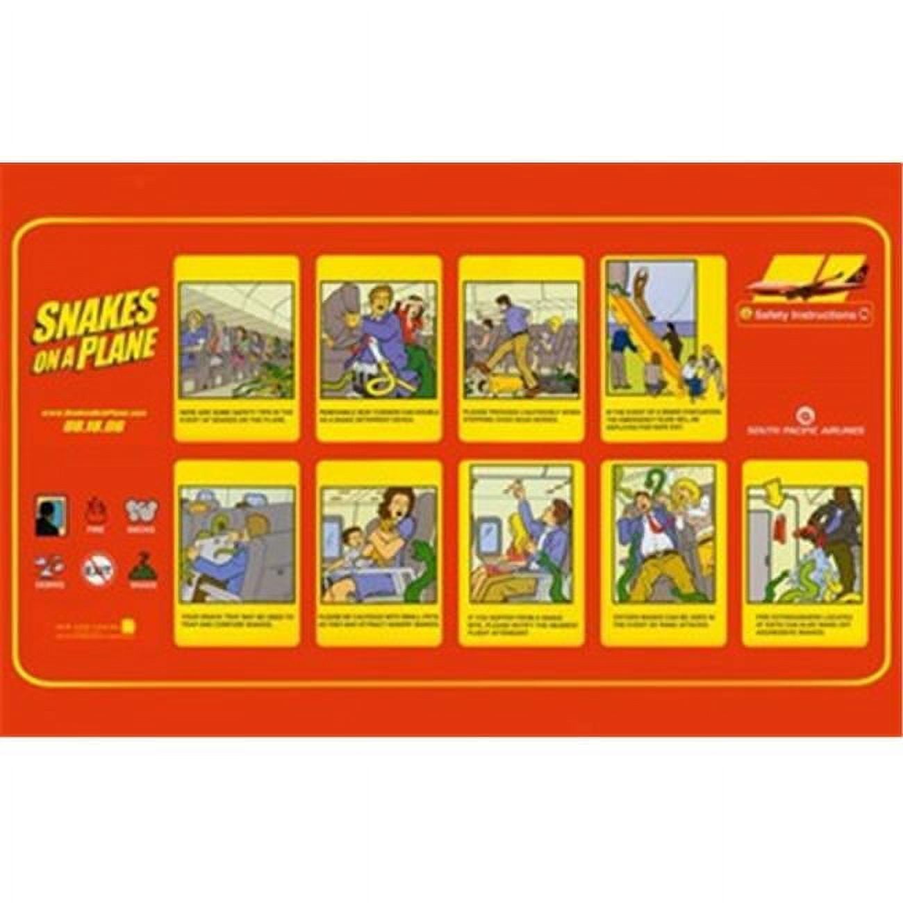 Snakes on a Plane Movie Poster - 17 x 11 in. - Walmart.com