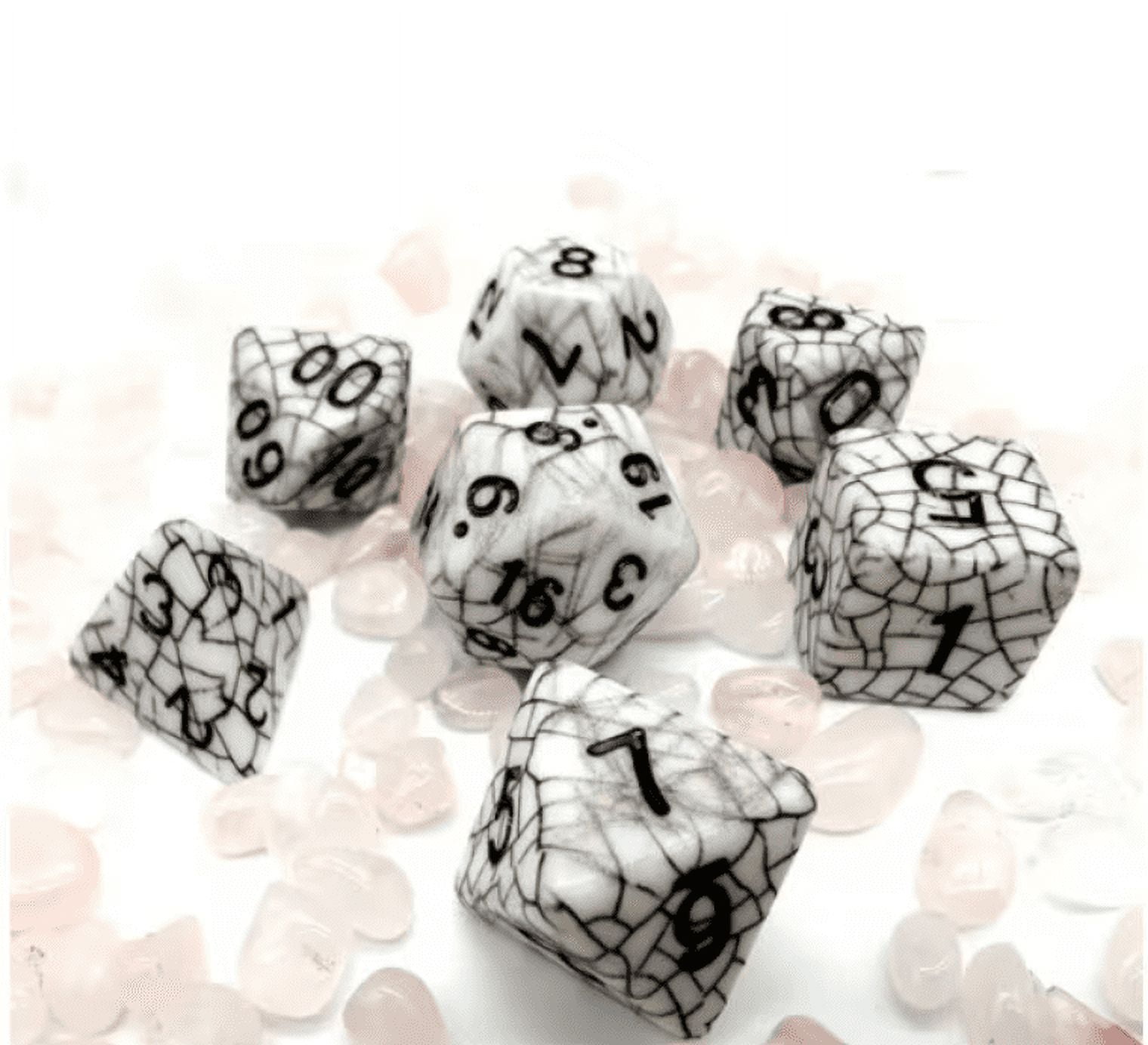 Snakeskin DnD Dice Set | Dungeons and Dragons | 7 Dice RPG Polyhedral ...