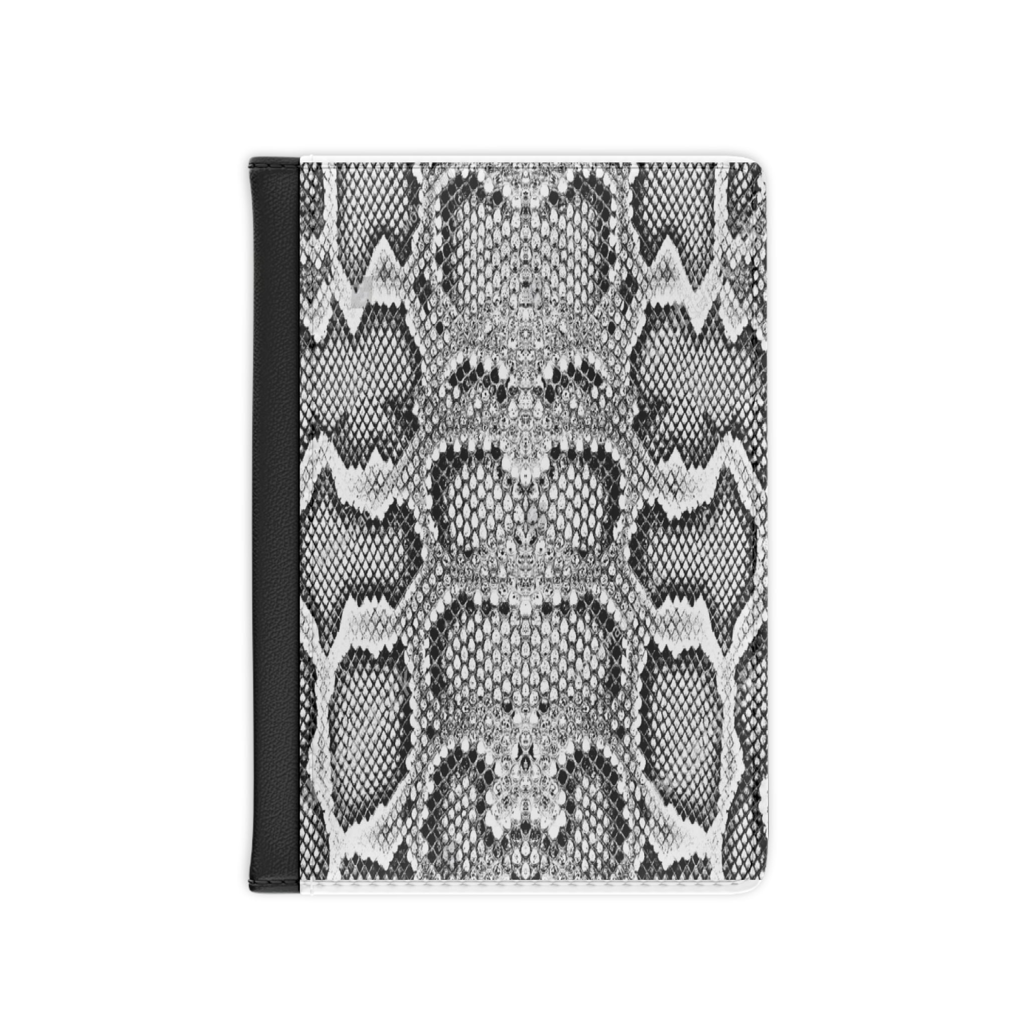Snakeskin Print Passport Cover-Inner Pockets For Cards,Boarding Passes ...