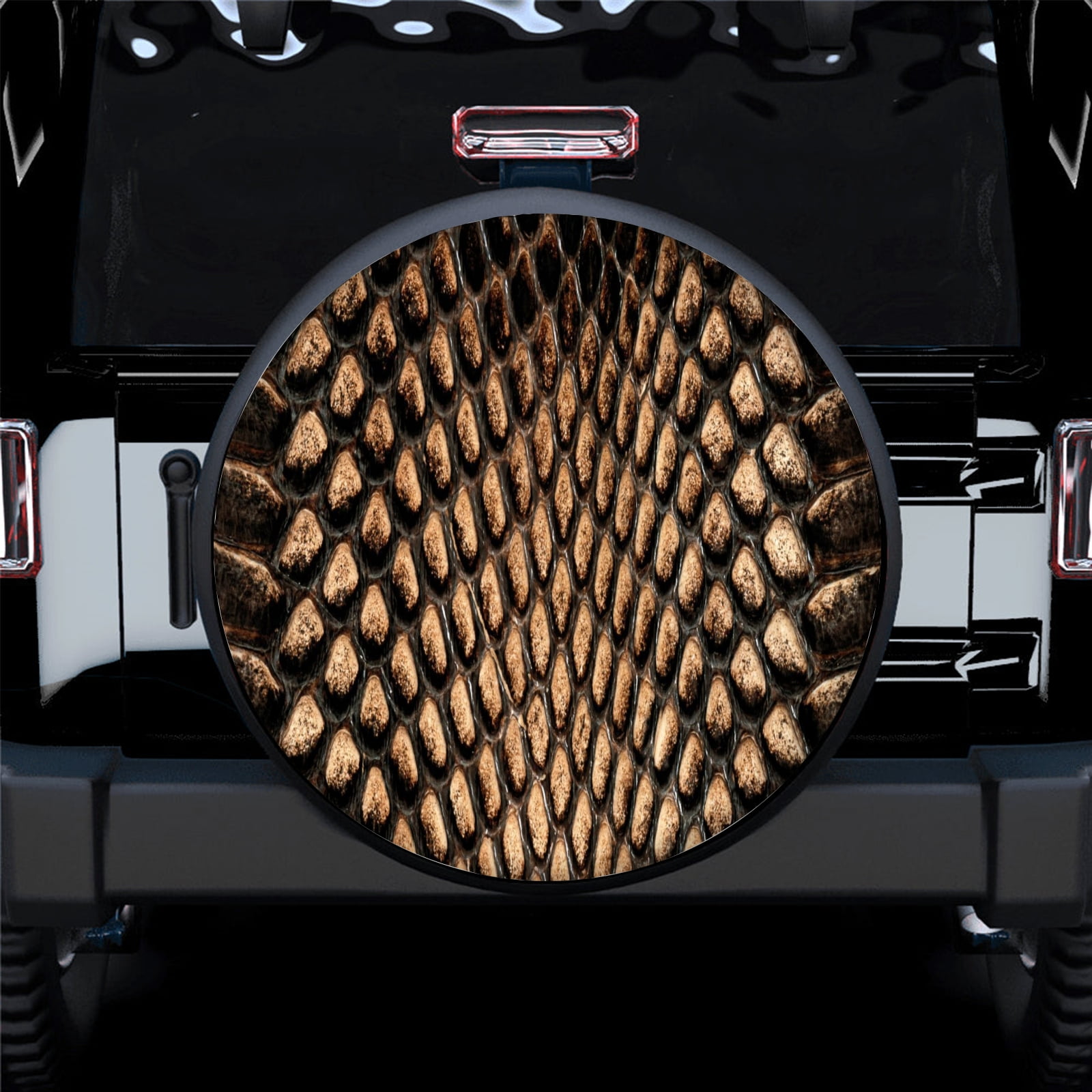 Snakeskin SUV Car Tire Cover Father's Gift Auto Parts Spare Tire Cover ...