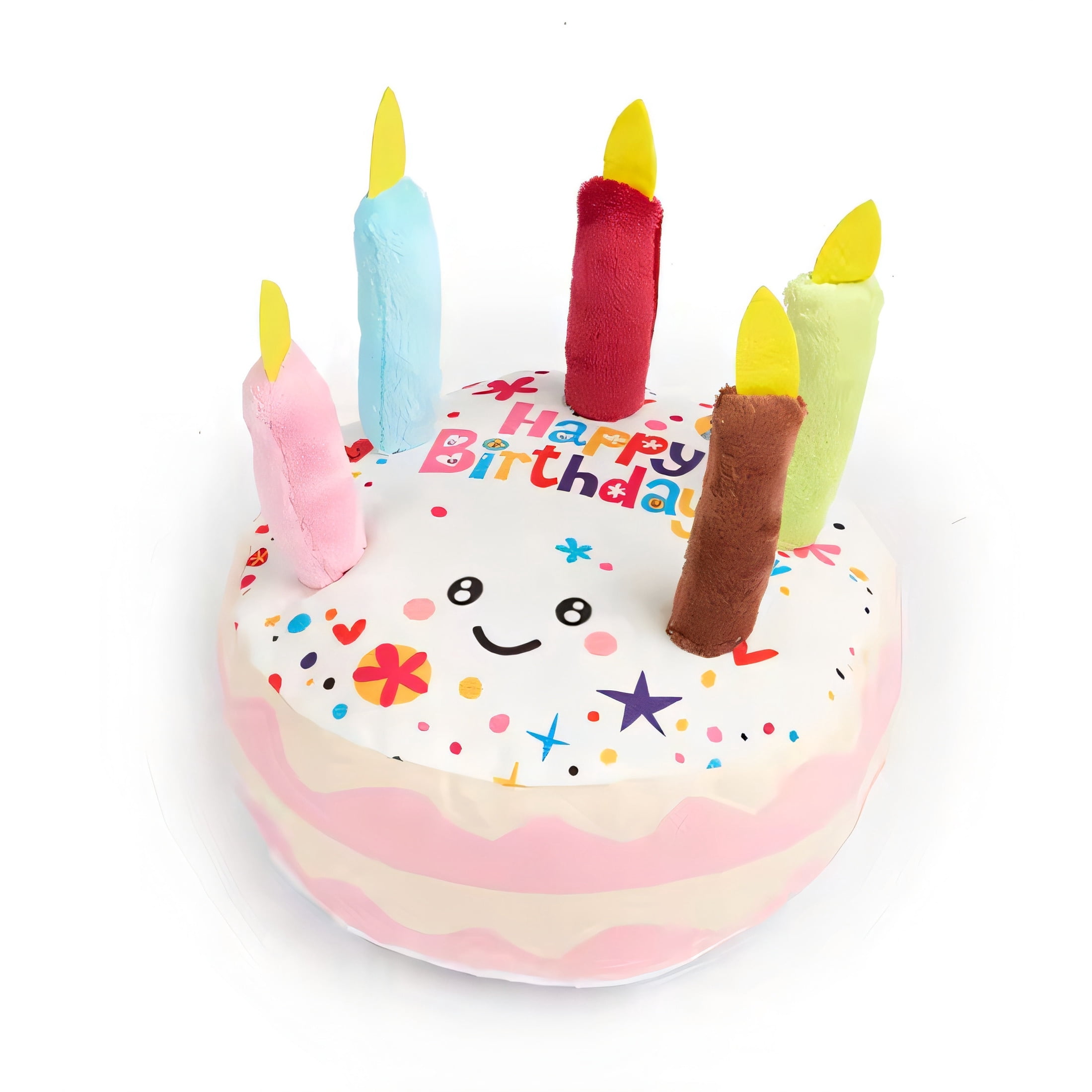 Snaks 5th Avenchew Birthday Cake Plush Toy - Pink - Walmart.com