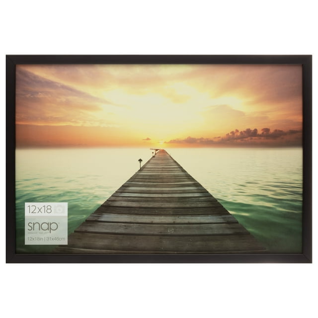 Snap - 12"x18" Picture Poster Frame - Black Design for Wall Mounting ...