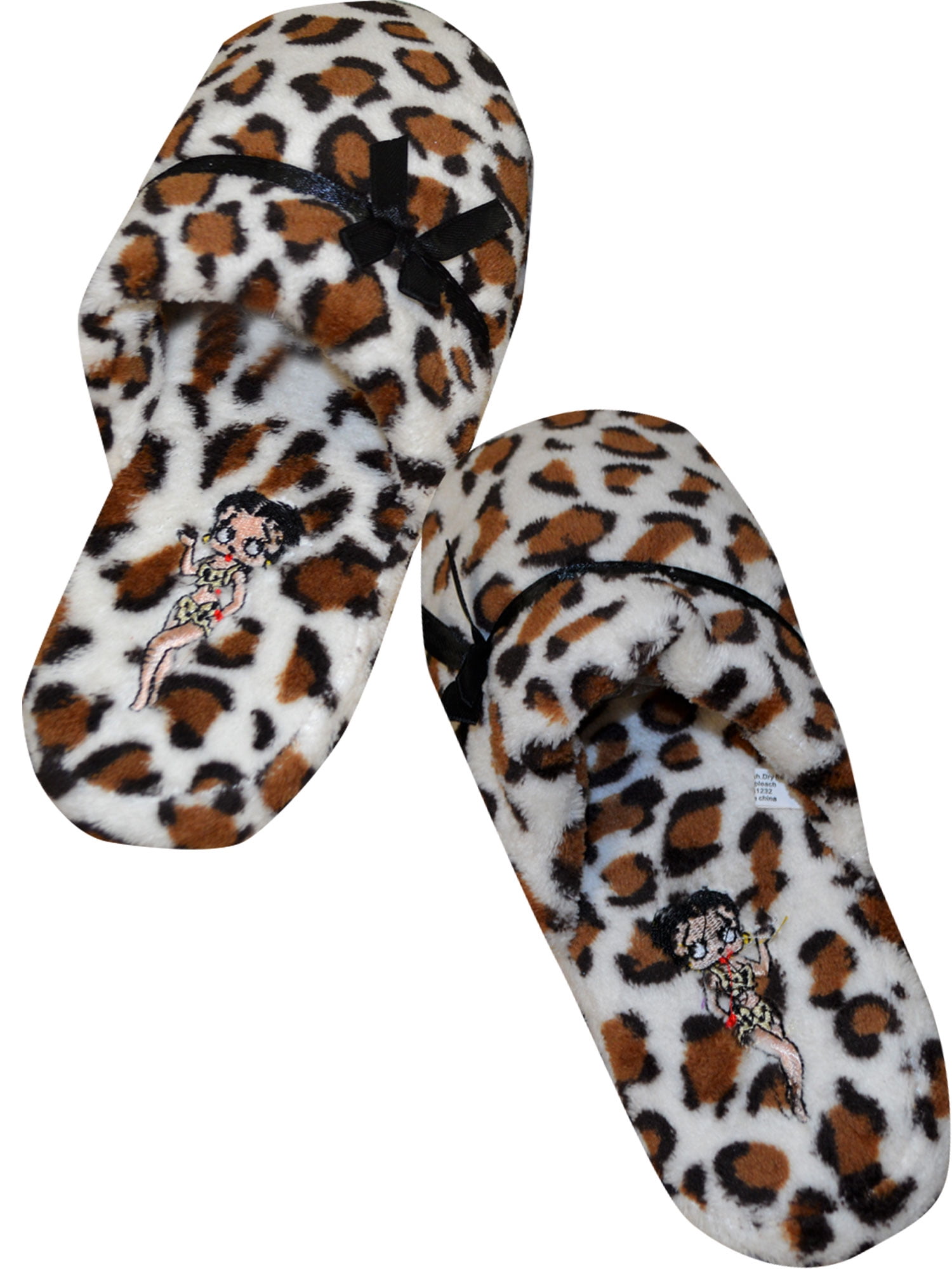 Customer reviews for Snap Apparel Womens Betty Boop Leopard Print Scuff ...