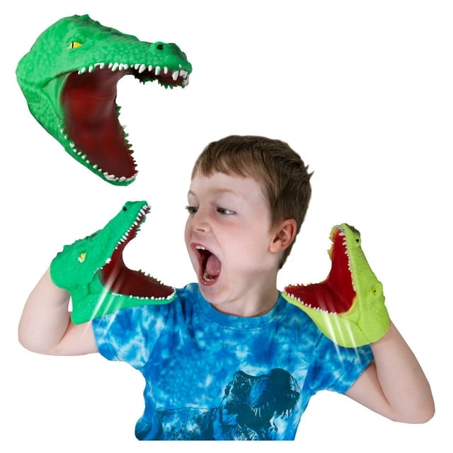 Snap Attack - Crocodile from Deluxebase. Alligator Toy Stretchy Hand ...
