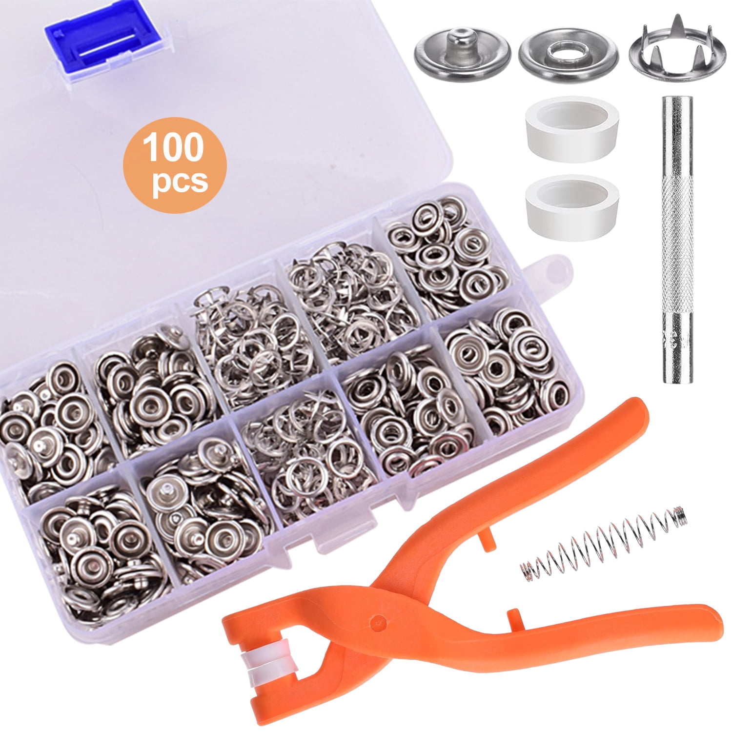 Snap Button Kits For Clothing Crafting, Durable Non-Toxic Metal Snap ...