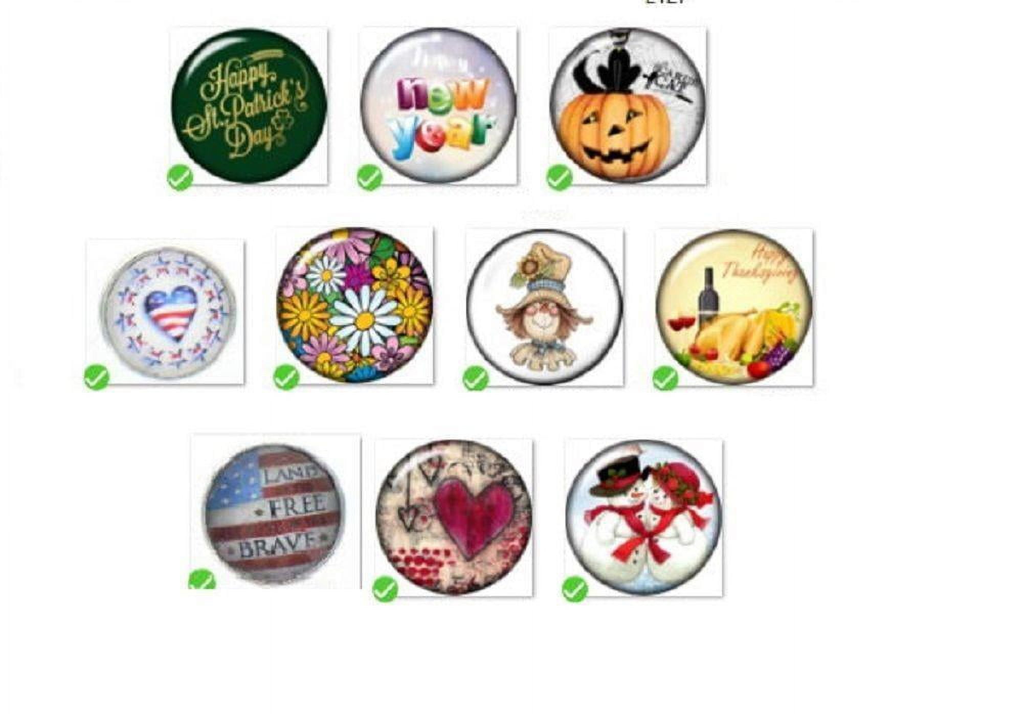 Snap Button Toggle Clasp 18mm 10 Holiday Charm Collection Collection ...