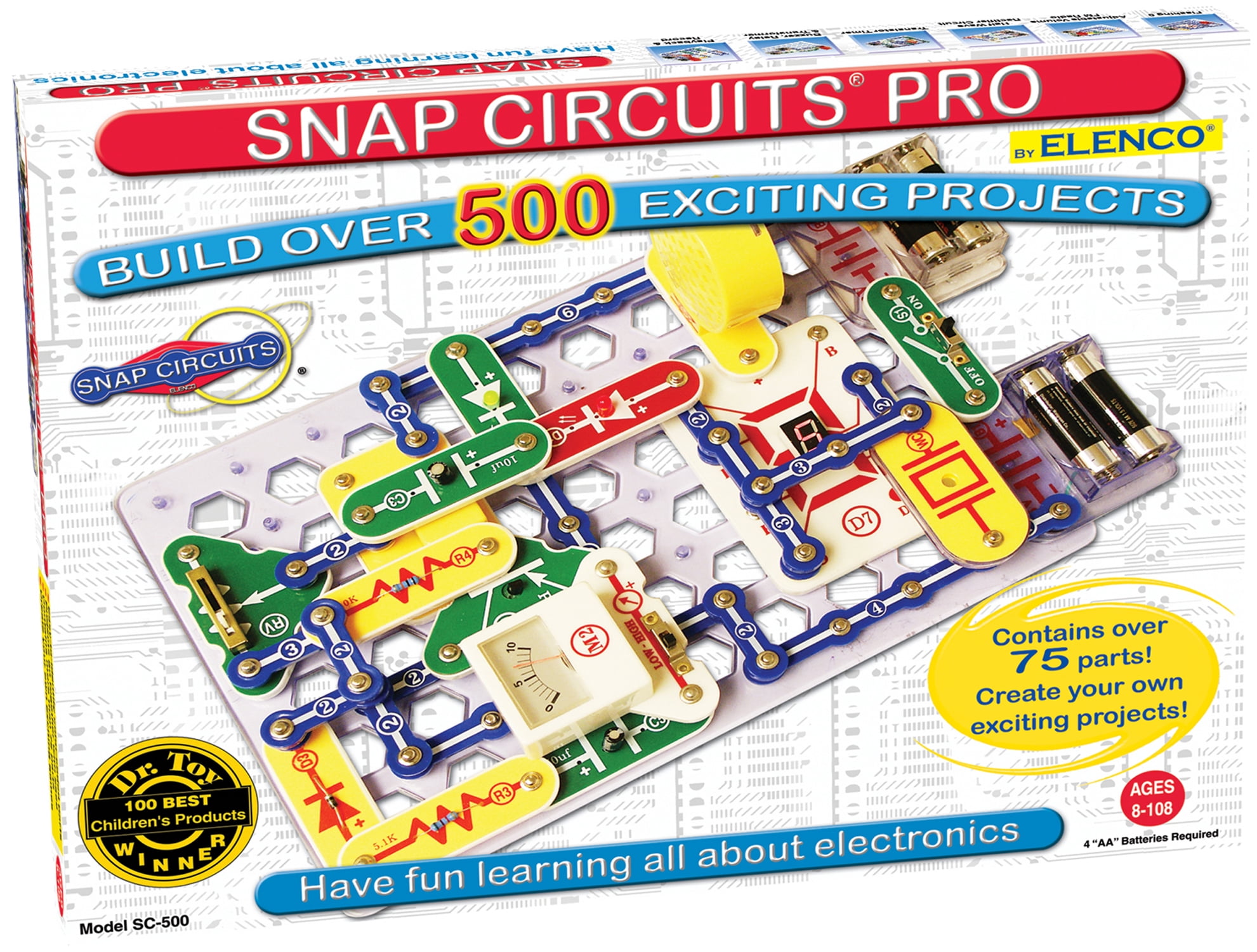 Snap Circuits® Pro SC500 | Electronic Science Kit | 500 Project STEM ...