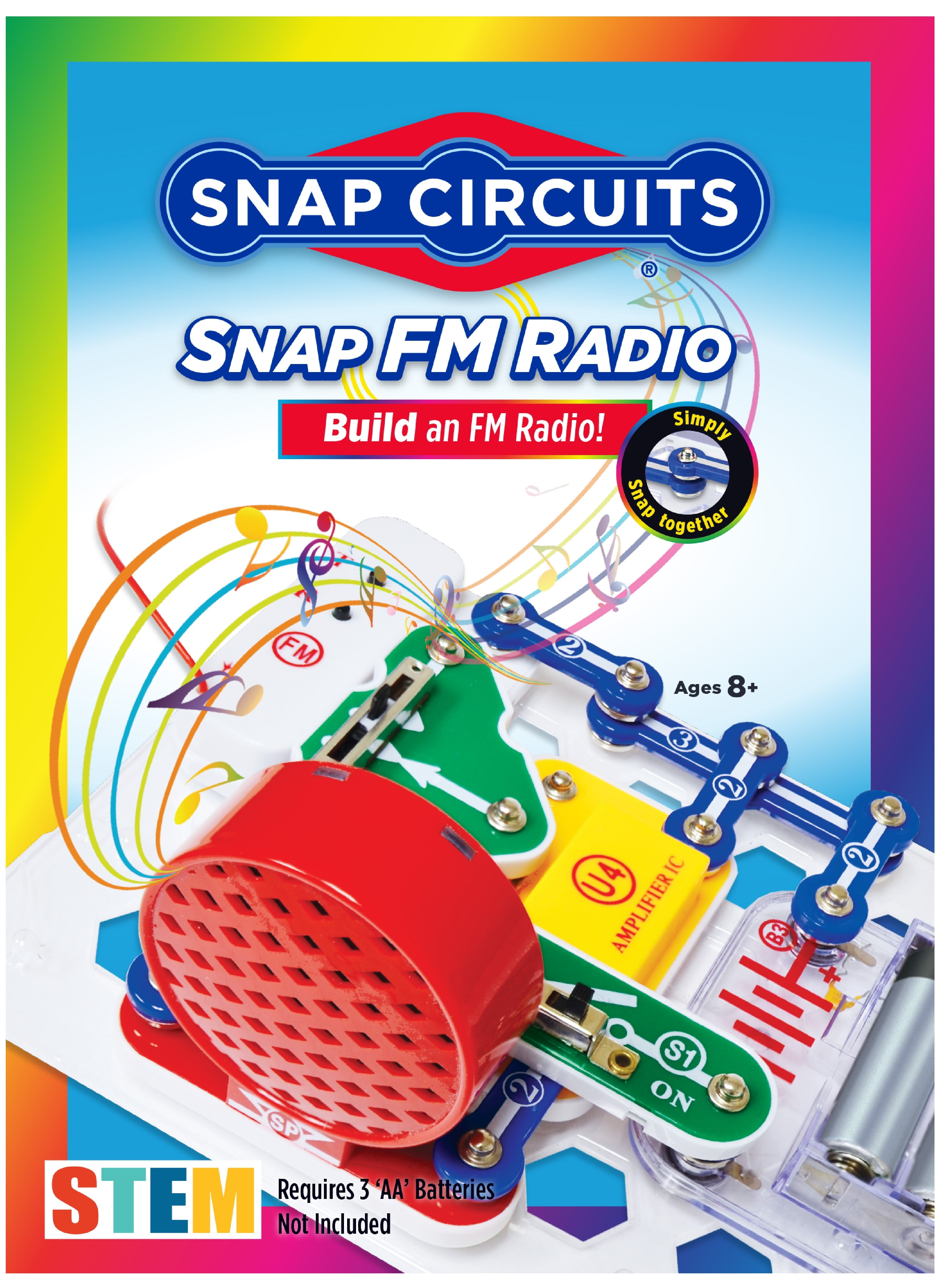 Snap Circuits® SNAP FM® Radio, STEM Toy, Electronic Activity Kit ...
