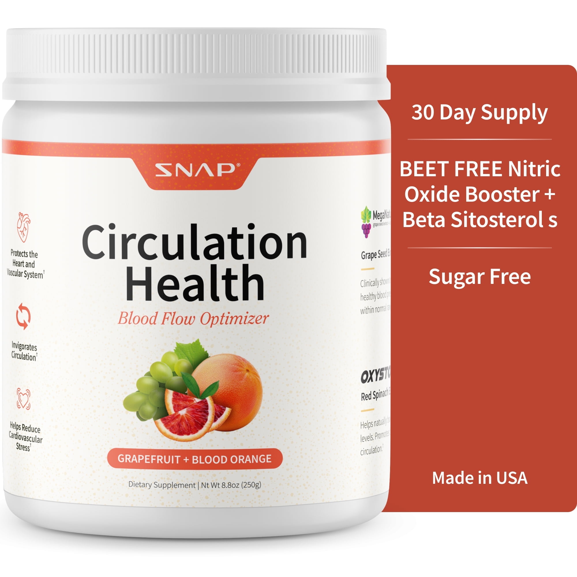 Snap Circulation Health - BEET FREE Nitric Oxide & Healthy Blood Flow ...