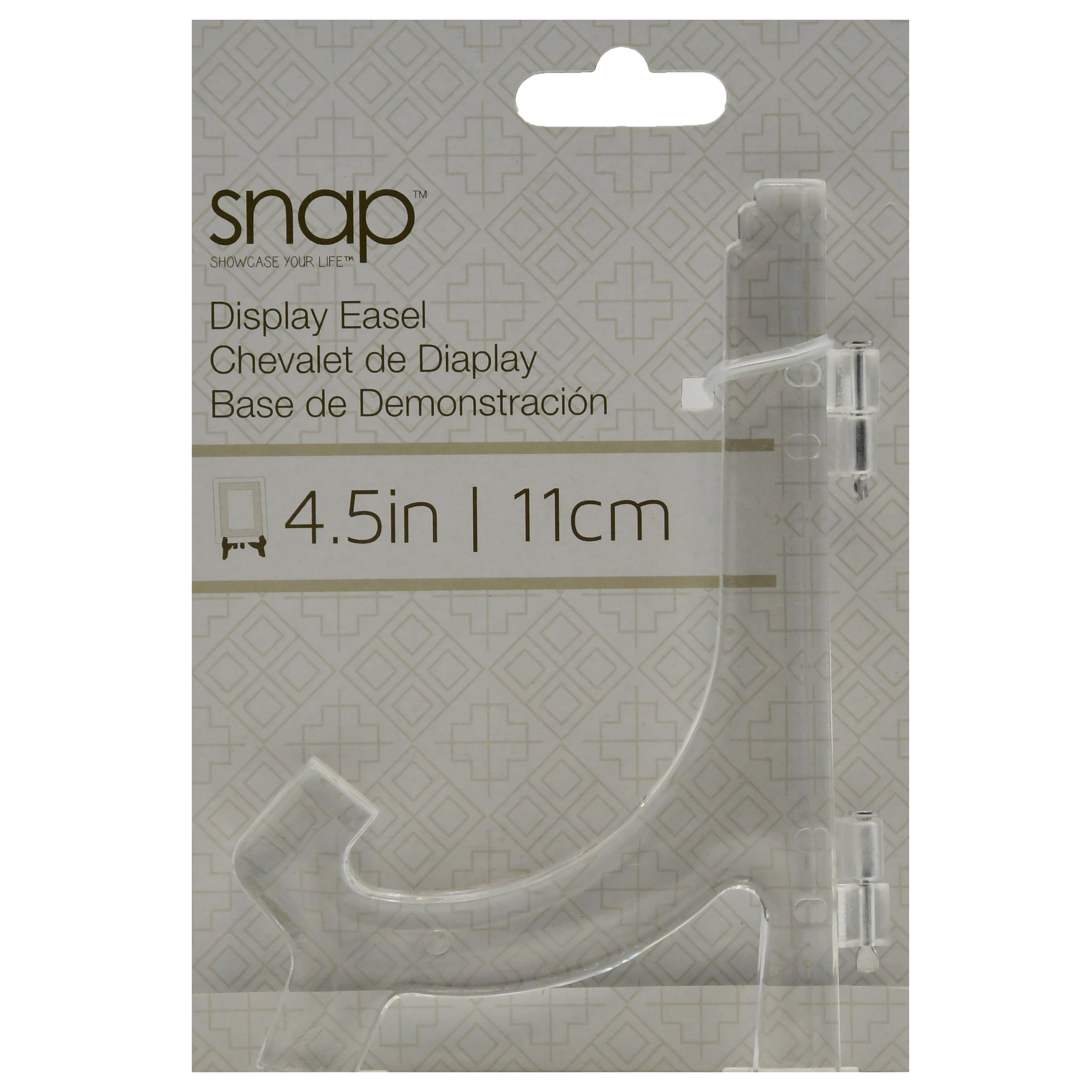 Snap Clear Acrylic Easel 4.5" - Walmart.com