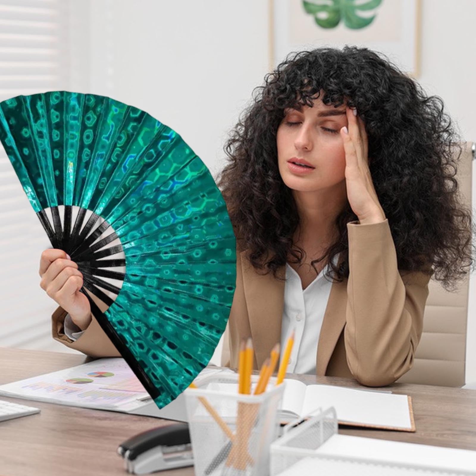 Snap Fans for Line Dancing,Line Dance Popping Fan,Portable Folding ...