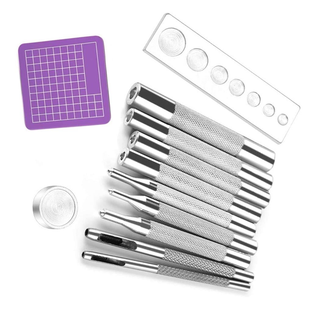 Snap Fastener Fixing Tool Kits with Hollow Hole Punch Tools for Hand ...