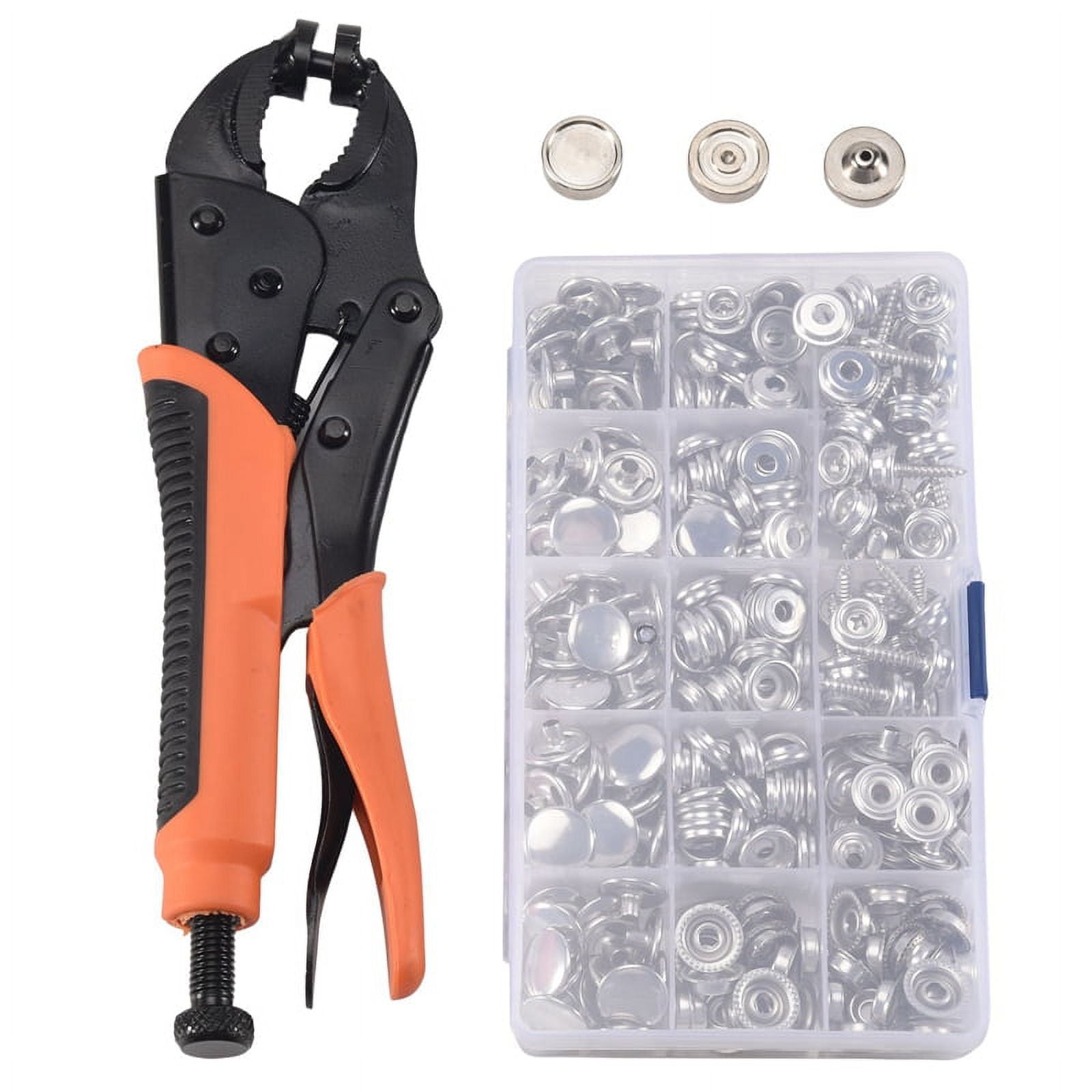 Snap Fastener Tool Adjustable Snap Setter Tool with 15Mm Snaps for Boat ...