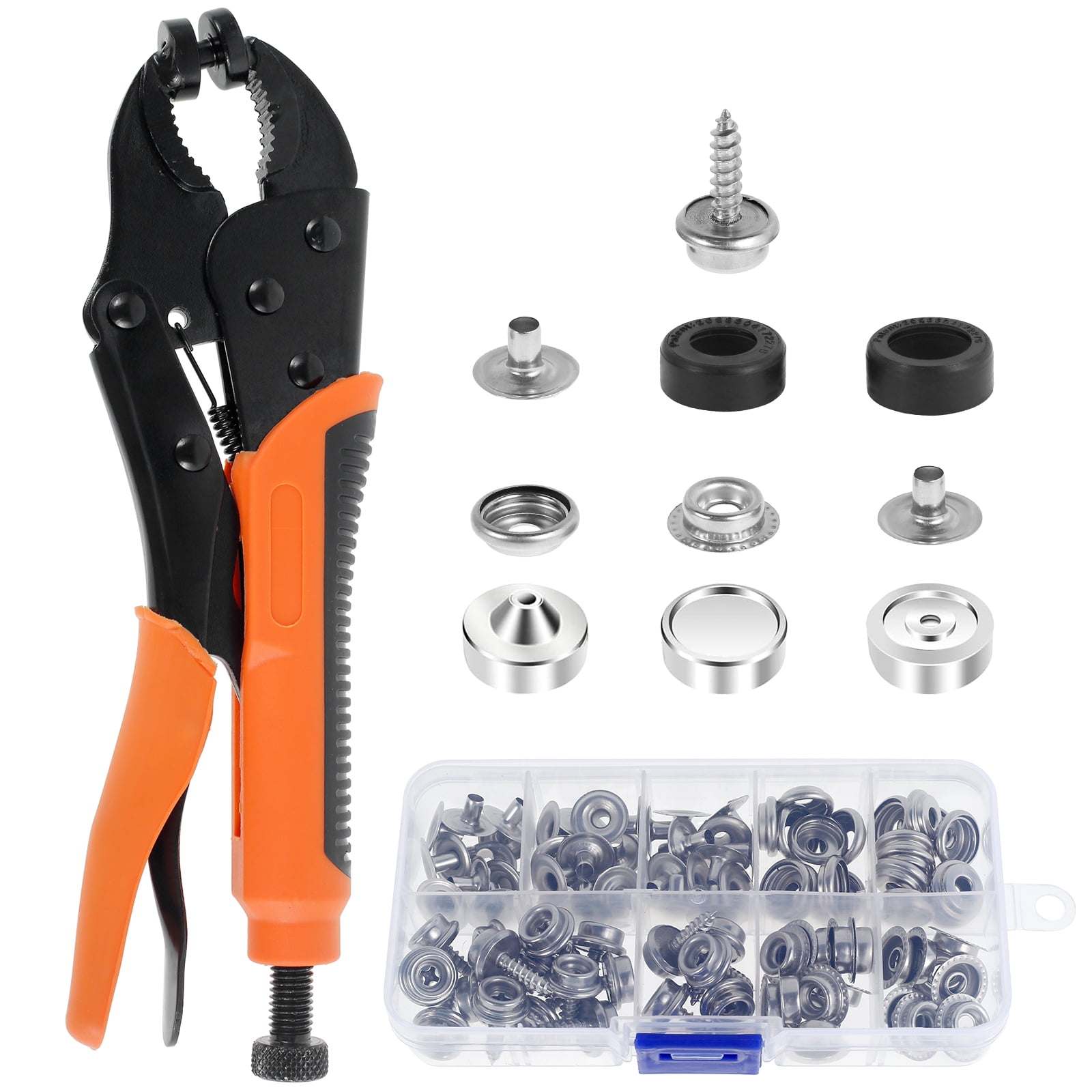 Snap Fastener Tool Kit Heavy Duty Snap Setter Tool Set Adjustable Snap ...