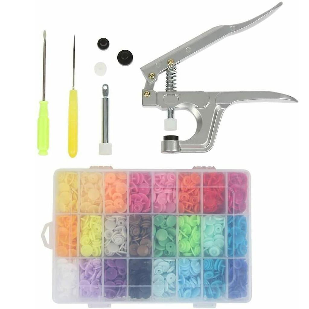 Snap Fasteners with SNAPS Pliers, 360 Set T5 Snap Fastener In 24 Colors ...