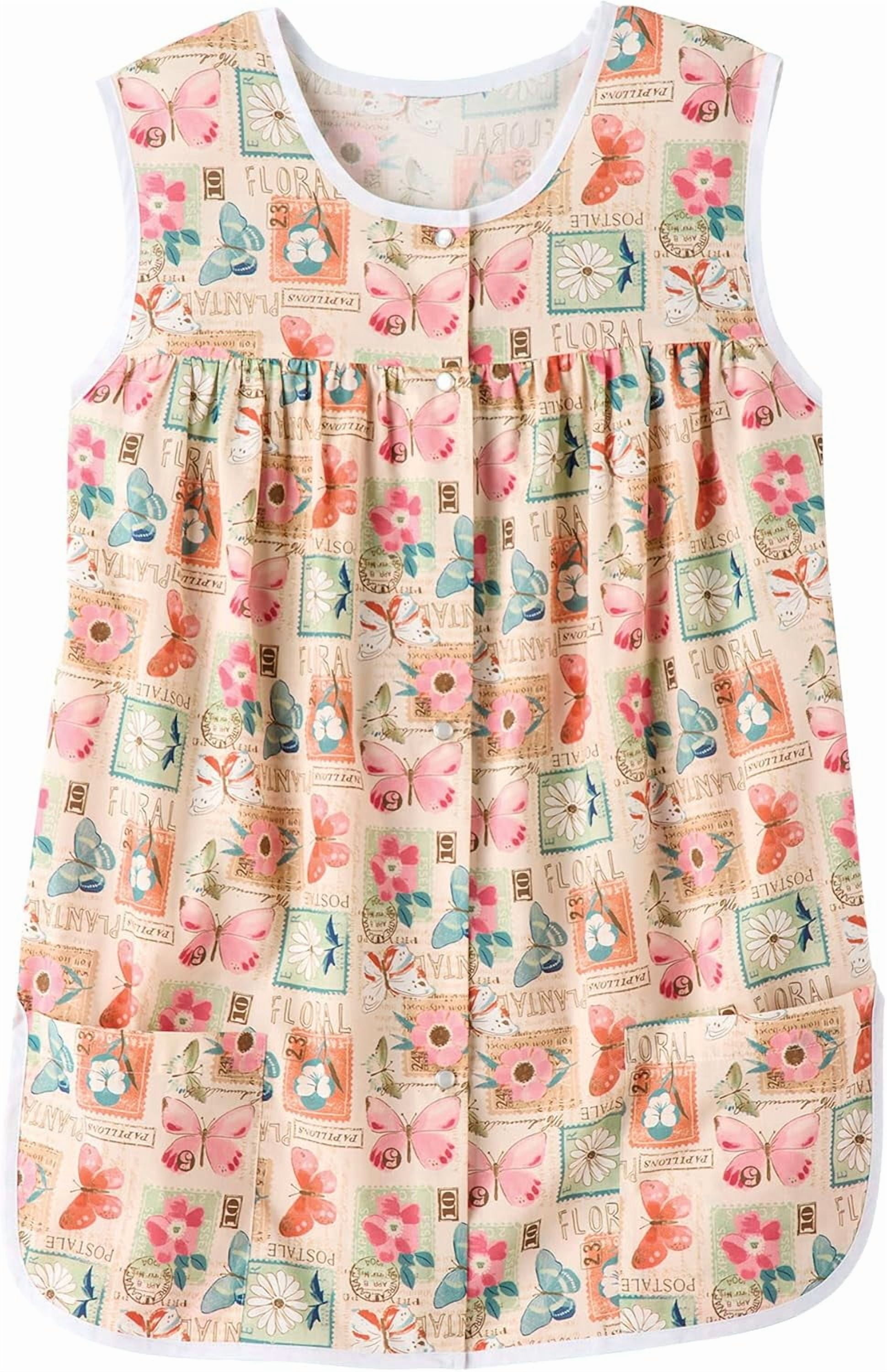 Snap Front Cobbler Aprons Vest with Two Patch Pockets - Walmart.com