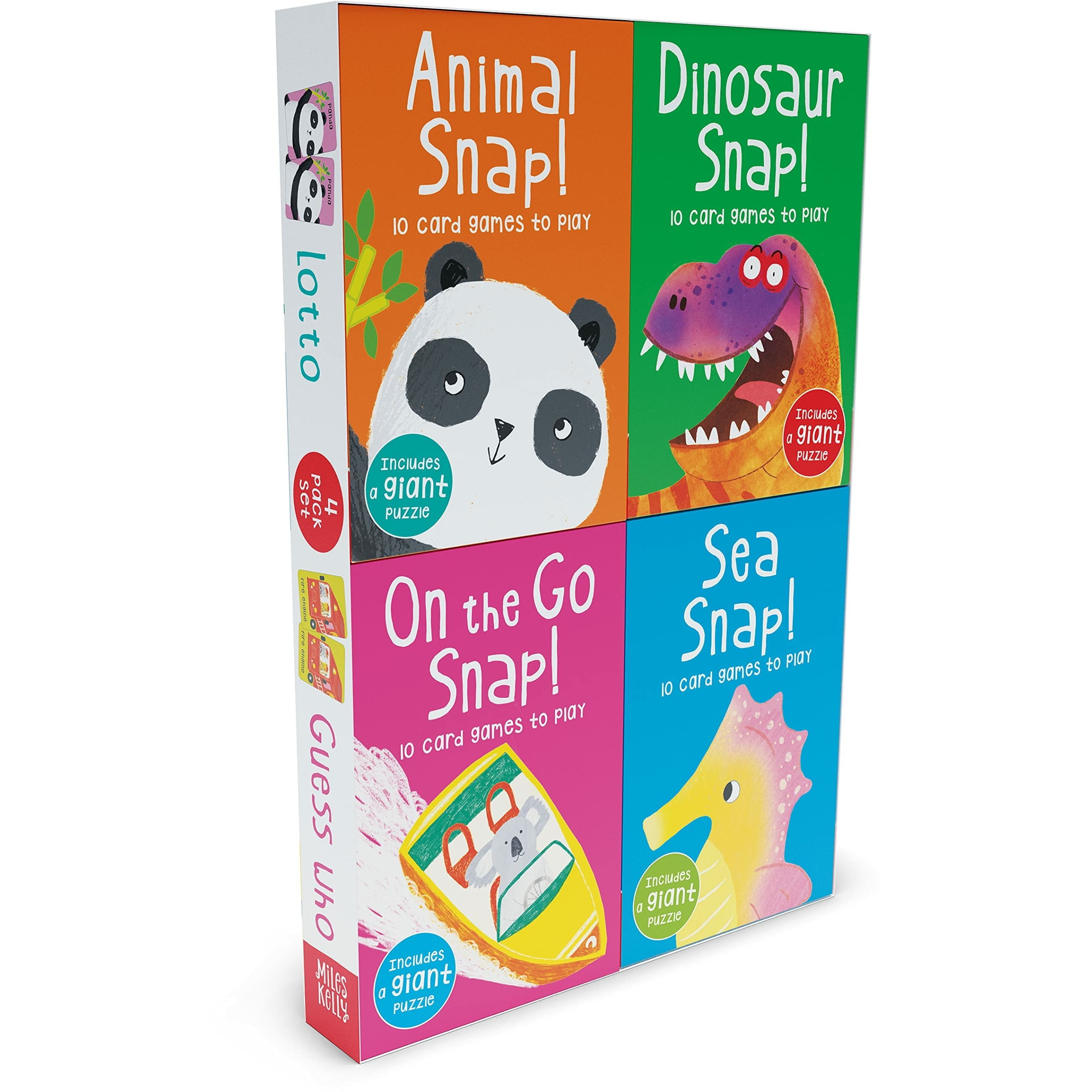 Snap Get Set Go: Animal, Dinosaur, On the Go & Sea Flashcards Set ...