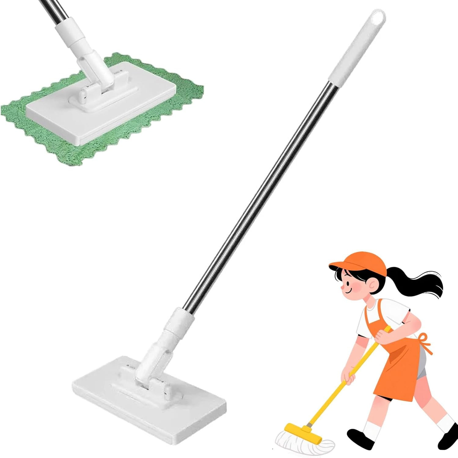 Snap Grip Mini Mop, Clever Snap Grip Mini Mop, Long Handle Retractable ...