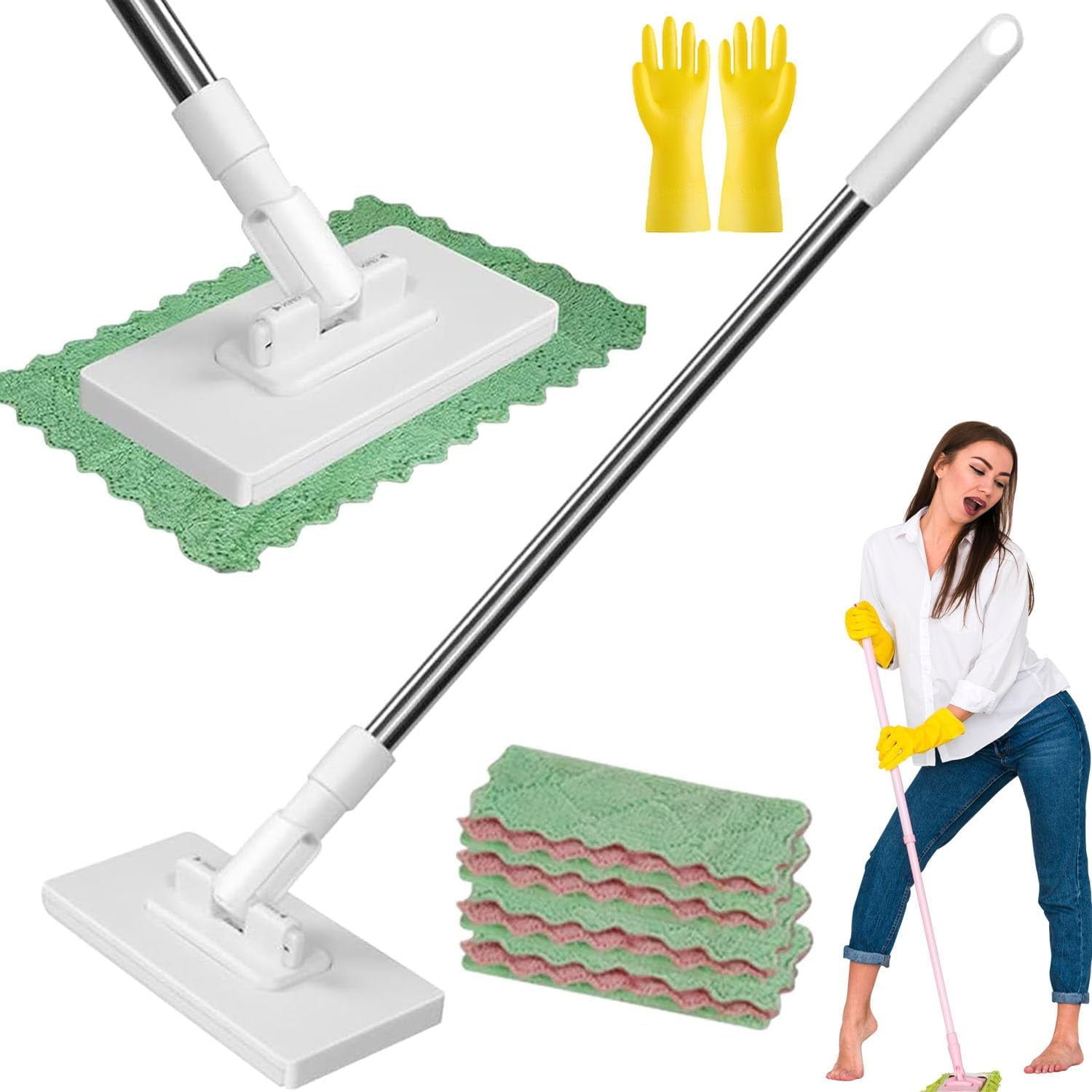 Snap Grip Mini Mop, Clever Snap-Grip Mini Mop, No Wash Lazy Mops ...