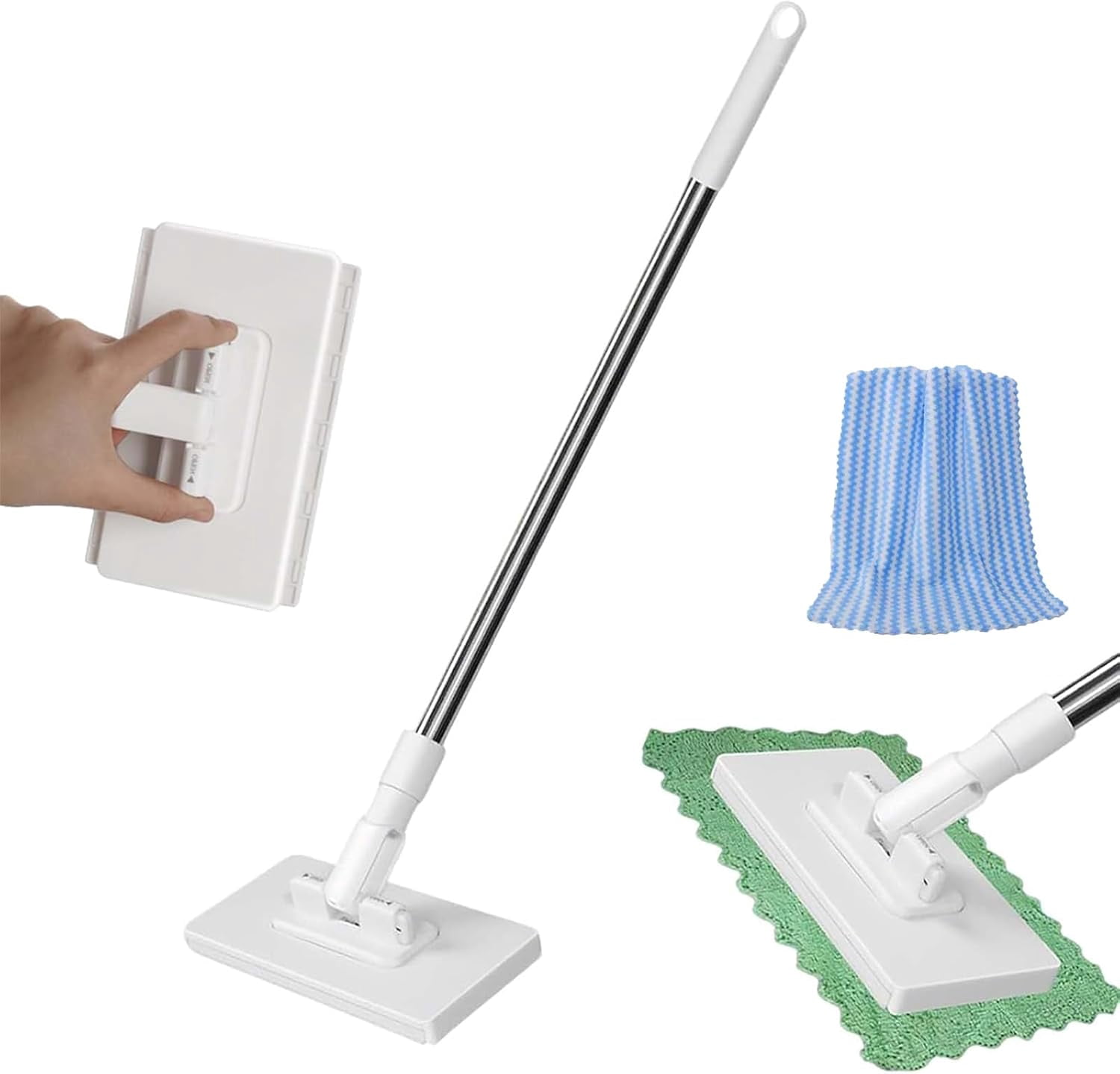 Snap Grip Mini Mop Clever Zero Touch Cloth Changing Mini Mops 39 Inch ...