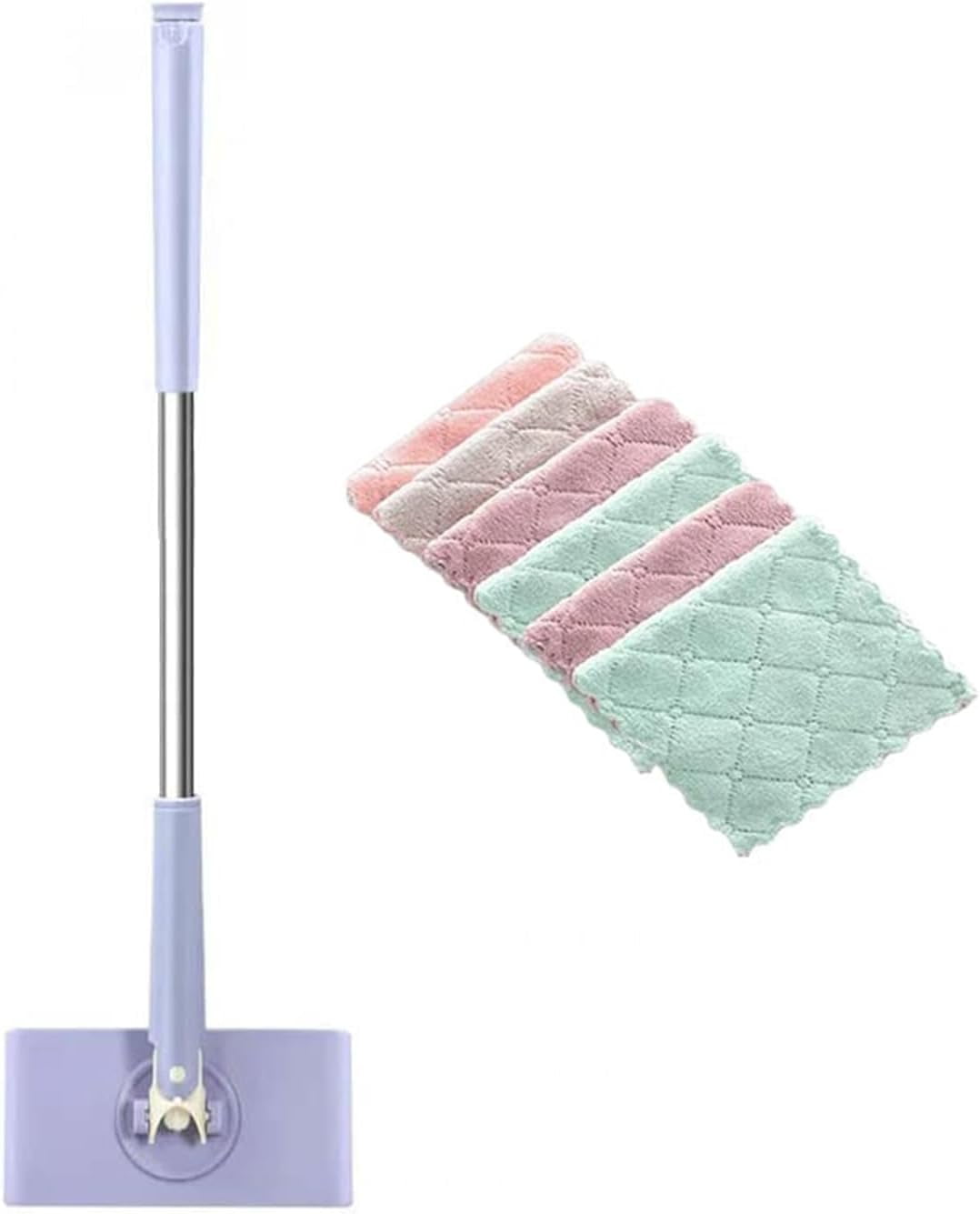 Snap Grip Mini Mop - Cloth Changing Mini Mop + Magic Cleaning Cloth*6 ...