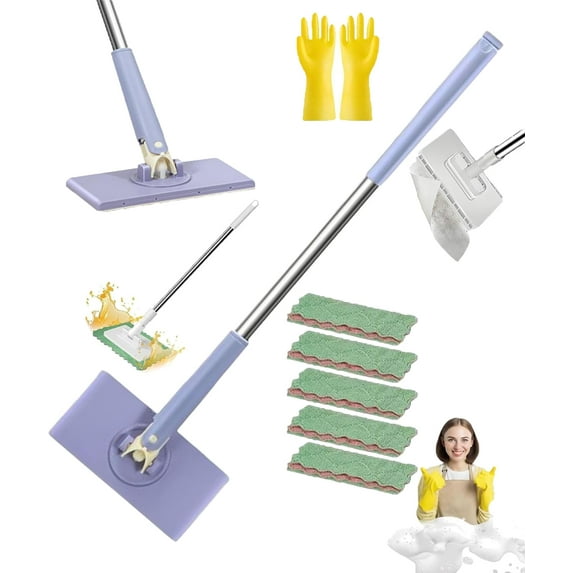 Snap Grip Mini Mop, Convenient Cloth Changing Mini Mop, Retractable Gap ...