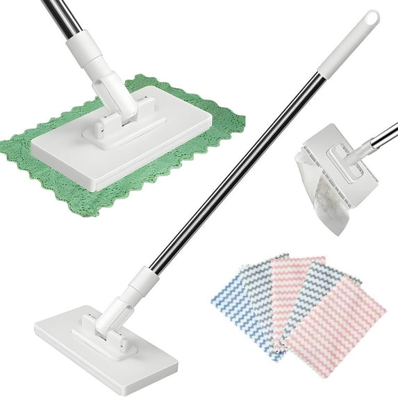 Snap Grip Mini Mop, Lazy Mops with One-Click Cloth Change, Locking Head ...