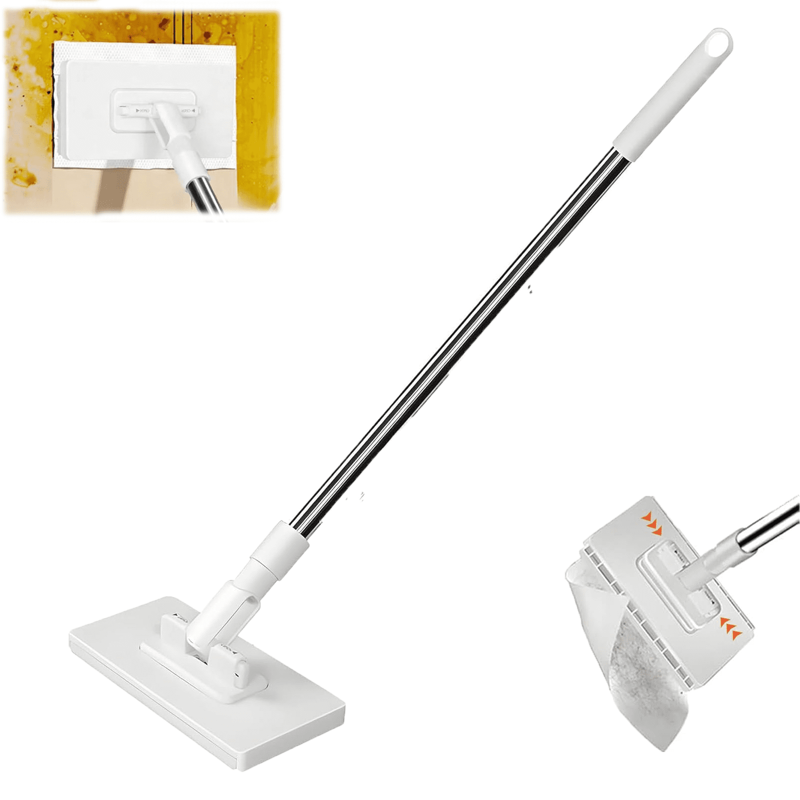 Snap Grip Mini Mop Set, Hands Free Zero Touch Automatic Gripping ...