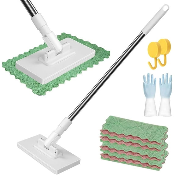 Snap Grip Mini Mop, Zero Touch Mini Mop, 360° Disposable Dust Mop with ...