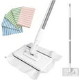 Snap Grip Mini Mop, Zero Touch Retractable Push Pull Convenient Cloth ...