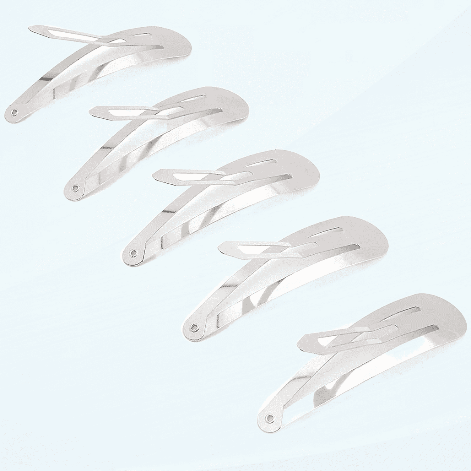 Snap Hair Clips for Women, Girls (60 Count) 3 Inches, Silver - Walmart.com