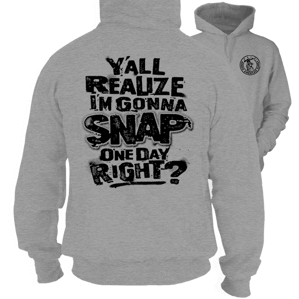 Snap - Heather Gray Hoodie - Walmart.com