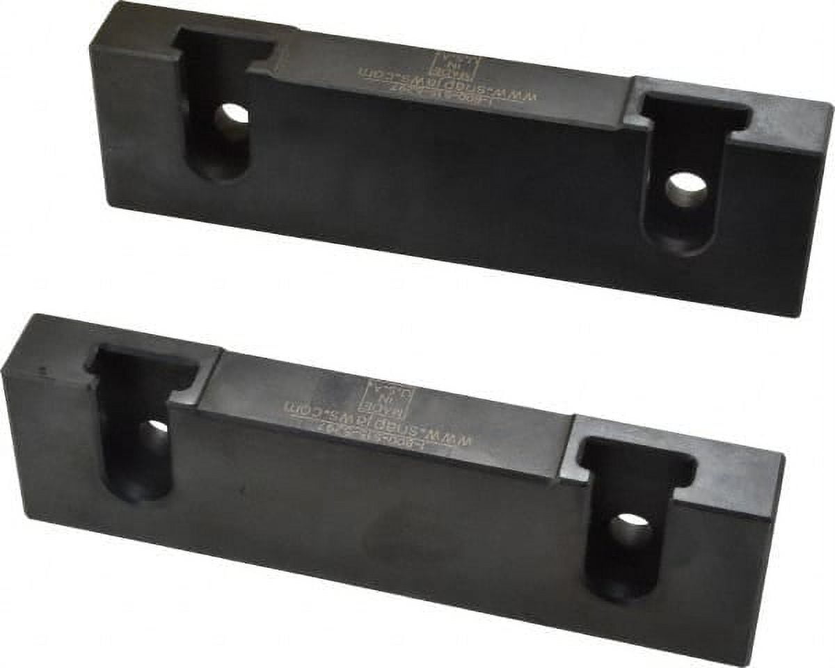 Snap Jaws 6" Wide x 1.53" High x 0.73" Thick, Flat/No Step Vise Jaw ...