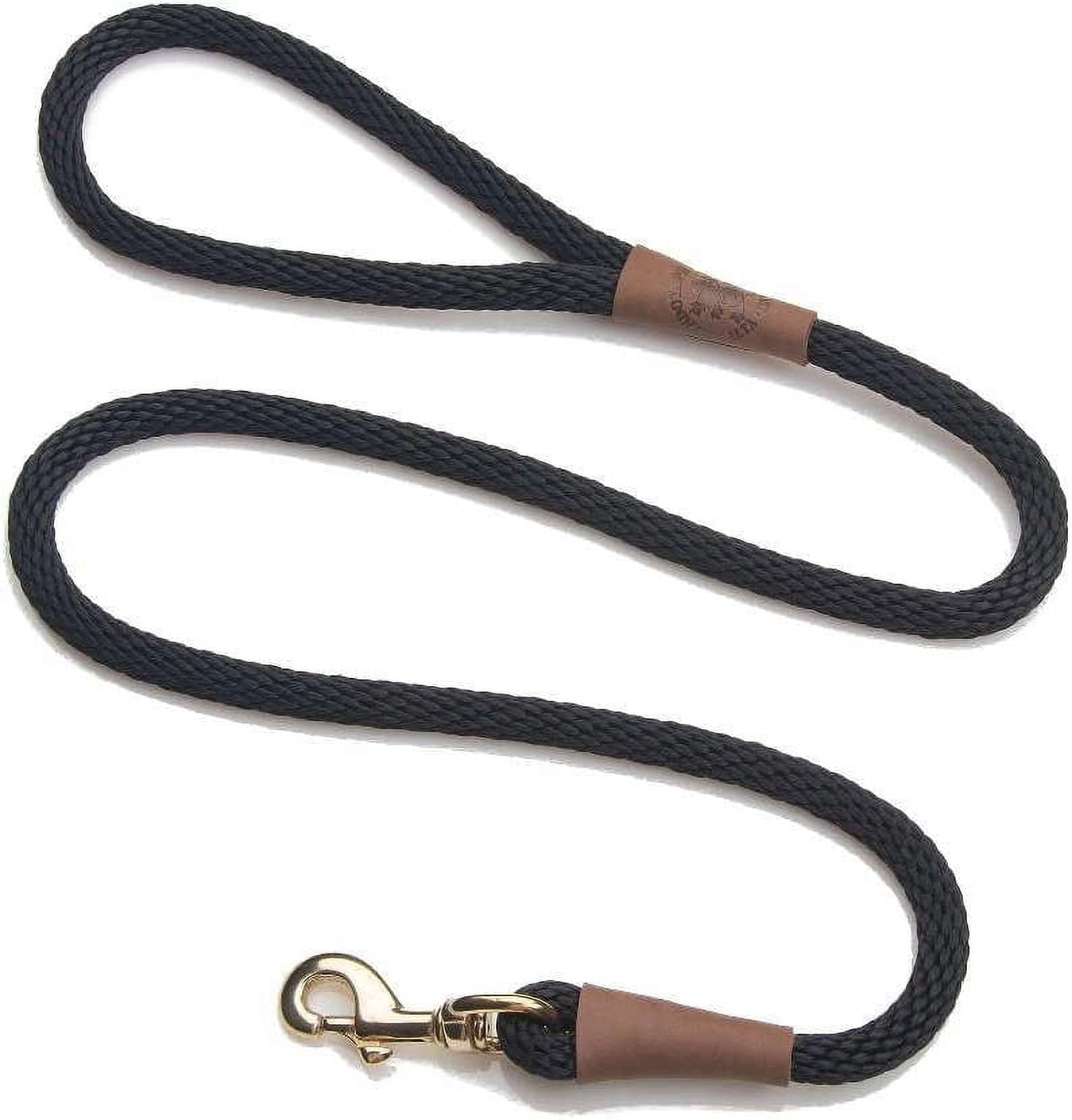 Snap Leash - British-Style Braided Dog Lead, Made in The USA - Black, 1 ...