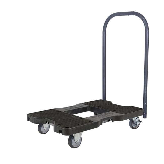 Snap-Loc 1200 lbs Professional E-Track Push Cart Dolly - Black ...