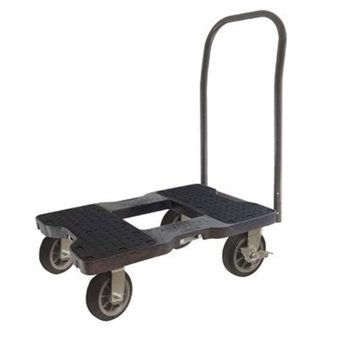 Snap-Loc All-Terrain Push Cart Dolly with 6 in. Casters- Black ...