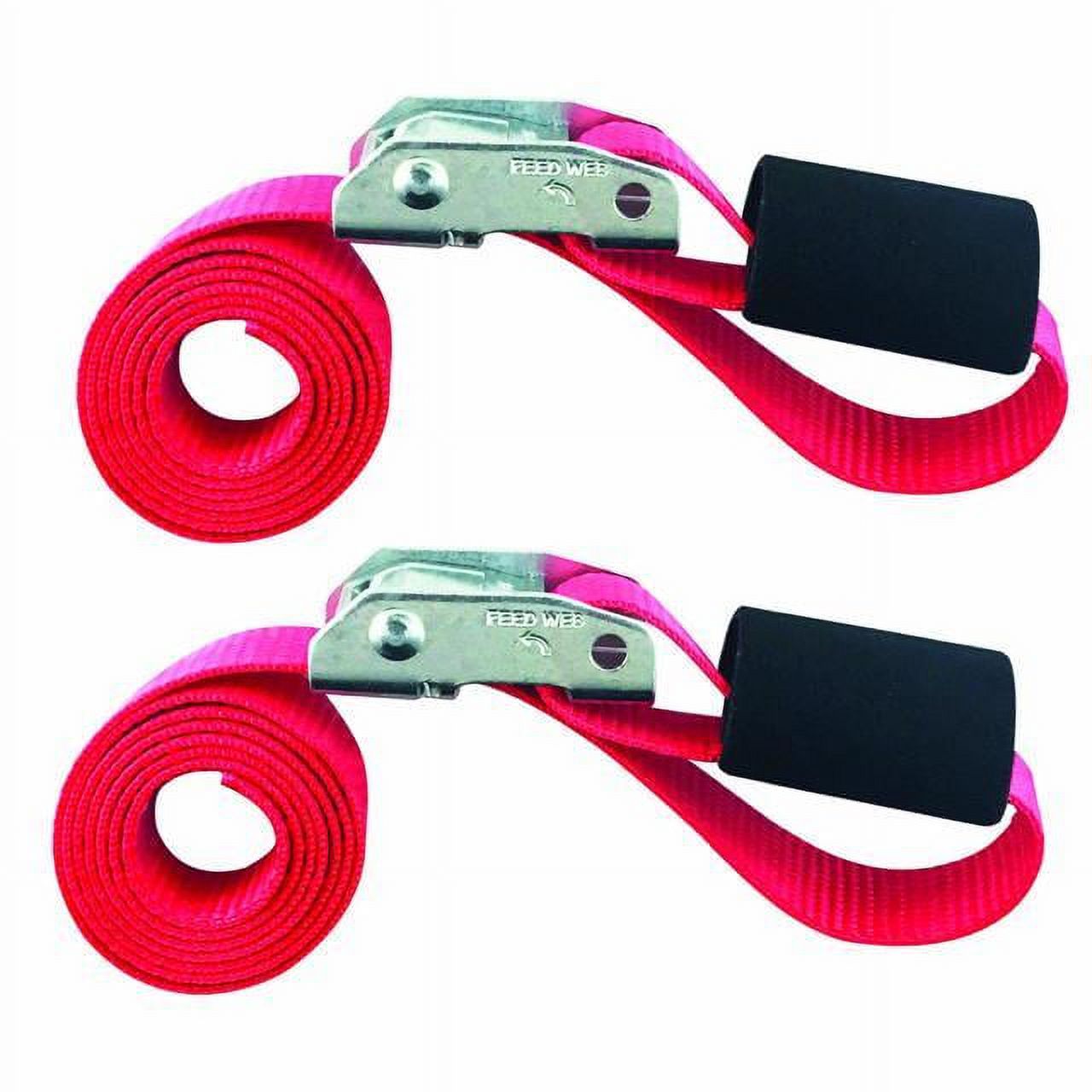 Snap-Loc Cinch Strap 1"X4' Cam Red 2 Pack (Bungee Cord Alternative ...