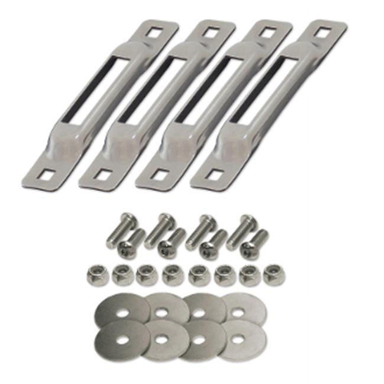 Snap-Loc E-Track Fasteners Single Strap Anchors, Stainless Steel - 4 ...