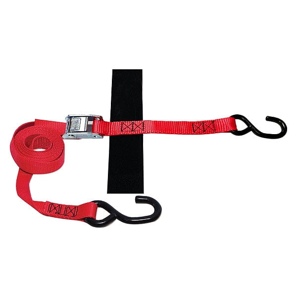 Snap-Loc Tie Down Strap,S-Hook,Red SLTHS108CR - Walmart Business Supplies