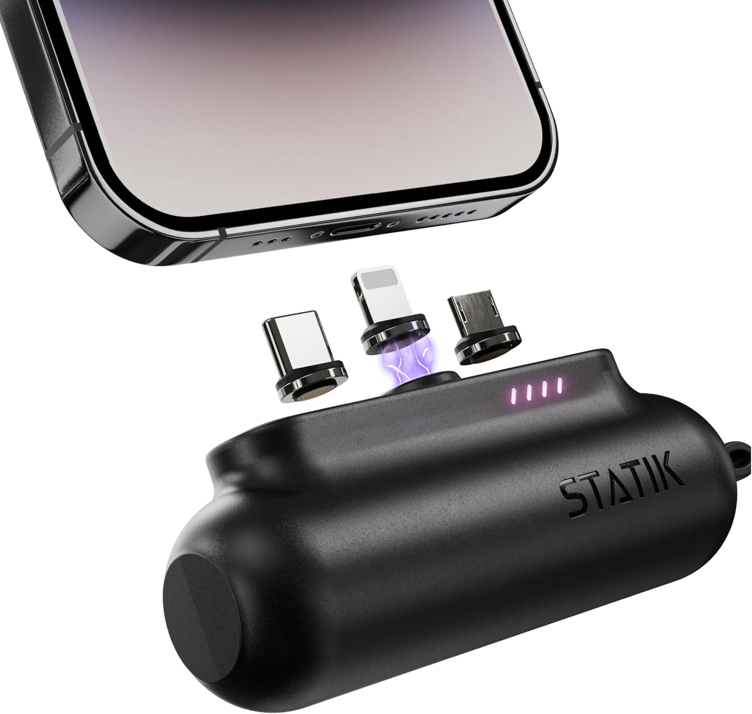 Snap-N-Charge Mini Portable Charger Power Bank, Portable Battery ...