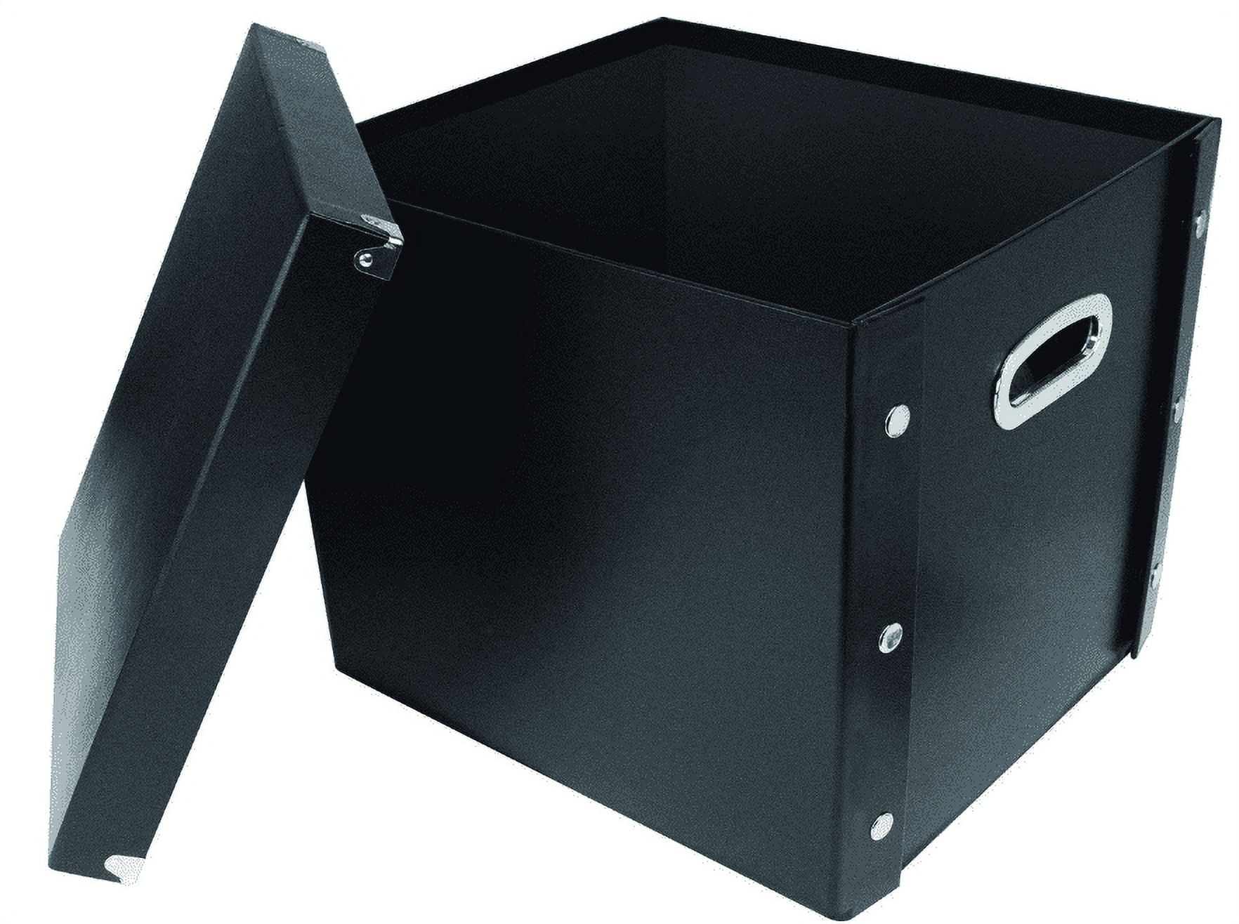 Snap-N-Store Vinyl Records Storage Box, Black, 75 Count - Walmart.com