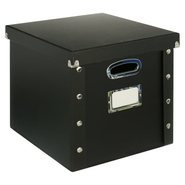 "Odyssey Album Box Organizer: Carpeted Record Storage Utility Case for ...