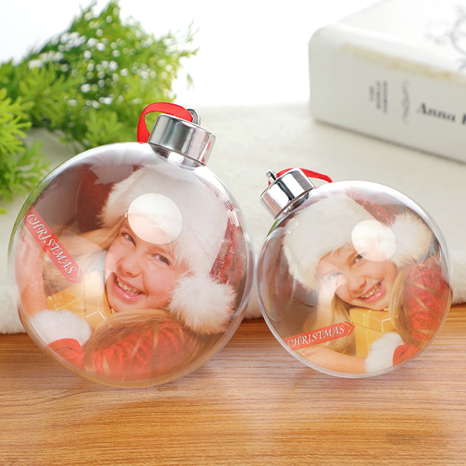 Snap-On Christmas Ball Ornaments - Delicate Opening/Closing Design ...