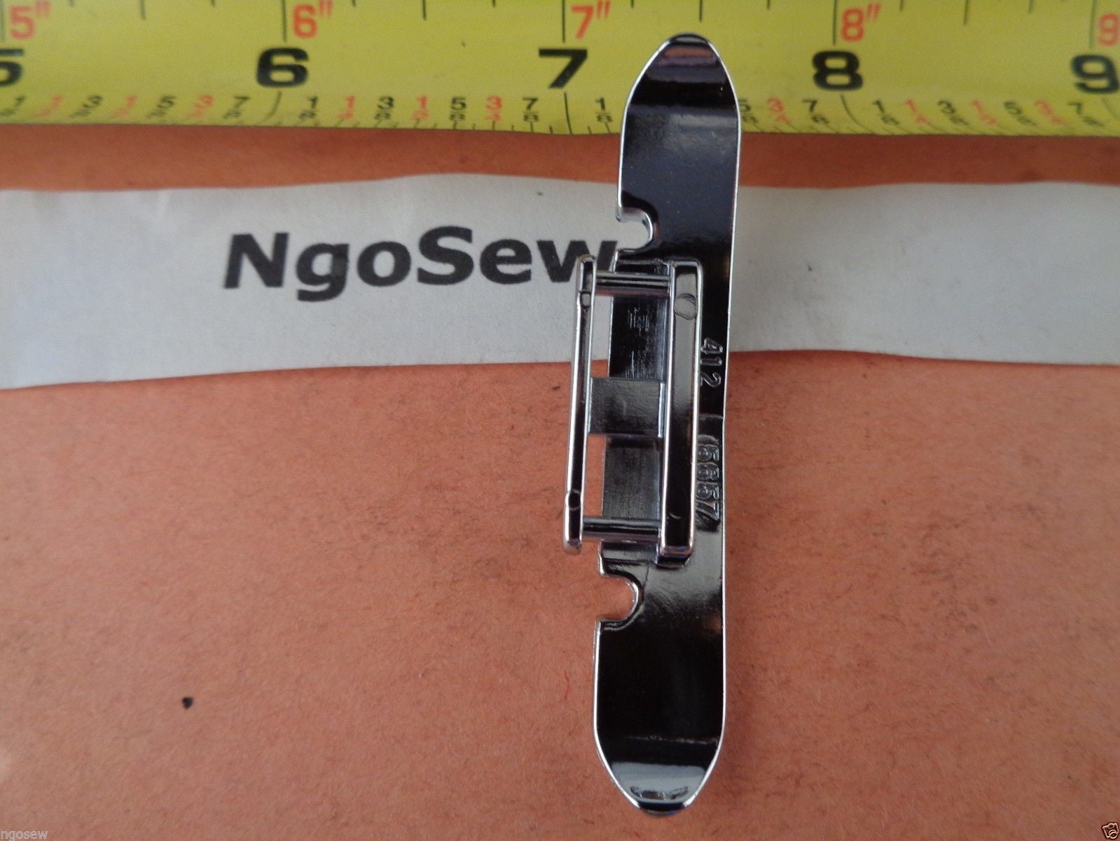 Snap-On Narrow Zipper Presser Foot # 4125657-45 Husqvarna Viking 1-7 ...