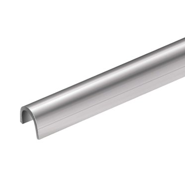 Sill Track for Sliding Doors, Snap-in, Stainless Steel - 72 in Long ...