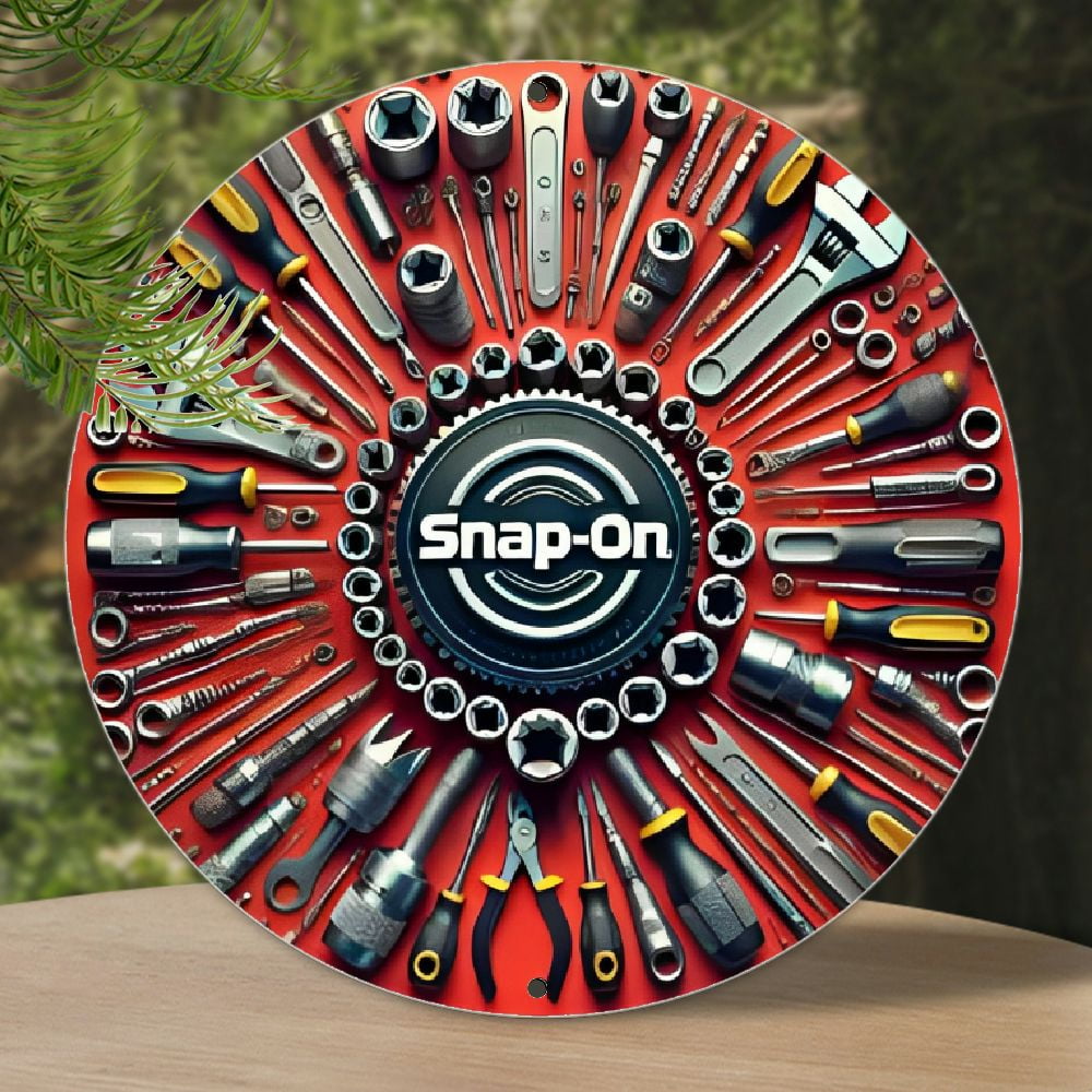 Snap-On Tools Vintage-Inspired Aluminum Sign - Classic 8-Inch Wall ...