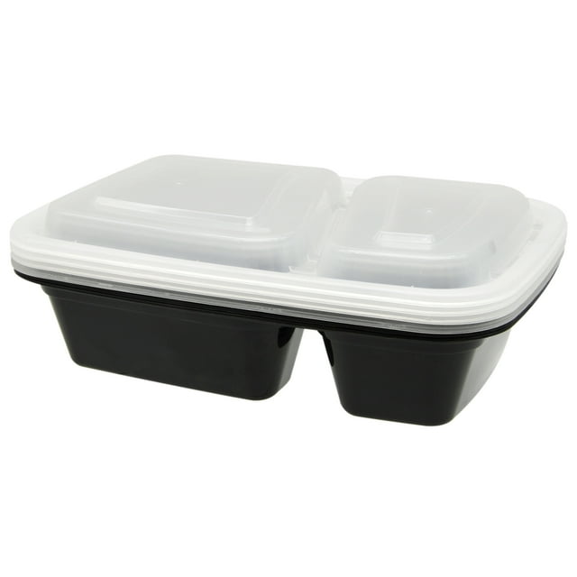 Snap Pak Food Storage Containers, Rectangular, Black, 28 Oz, 4 Ct ...