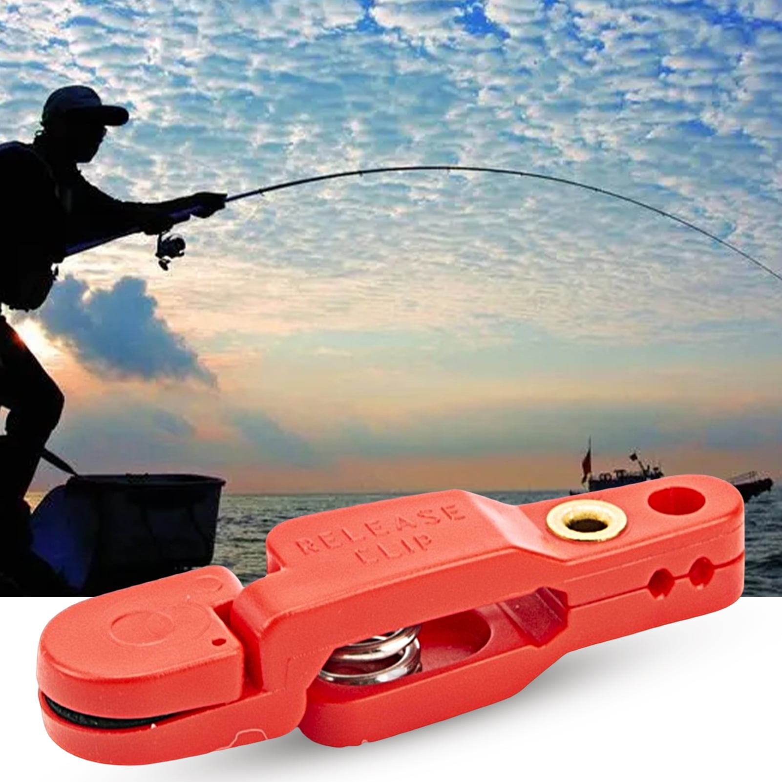 Snap Release Clip Compact Quick Release Plastic Heavy Tension Trolling Fishing Clip for Offshore ...